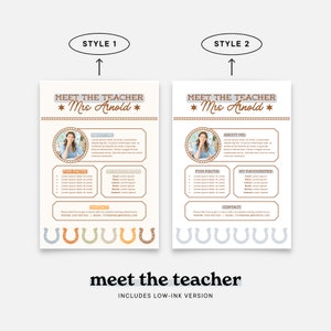 Western Meet the Teacher Flyer: Editable Canva Template (digital ...