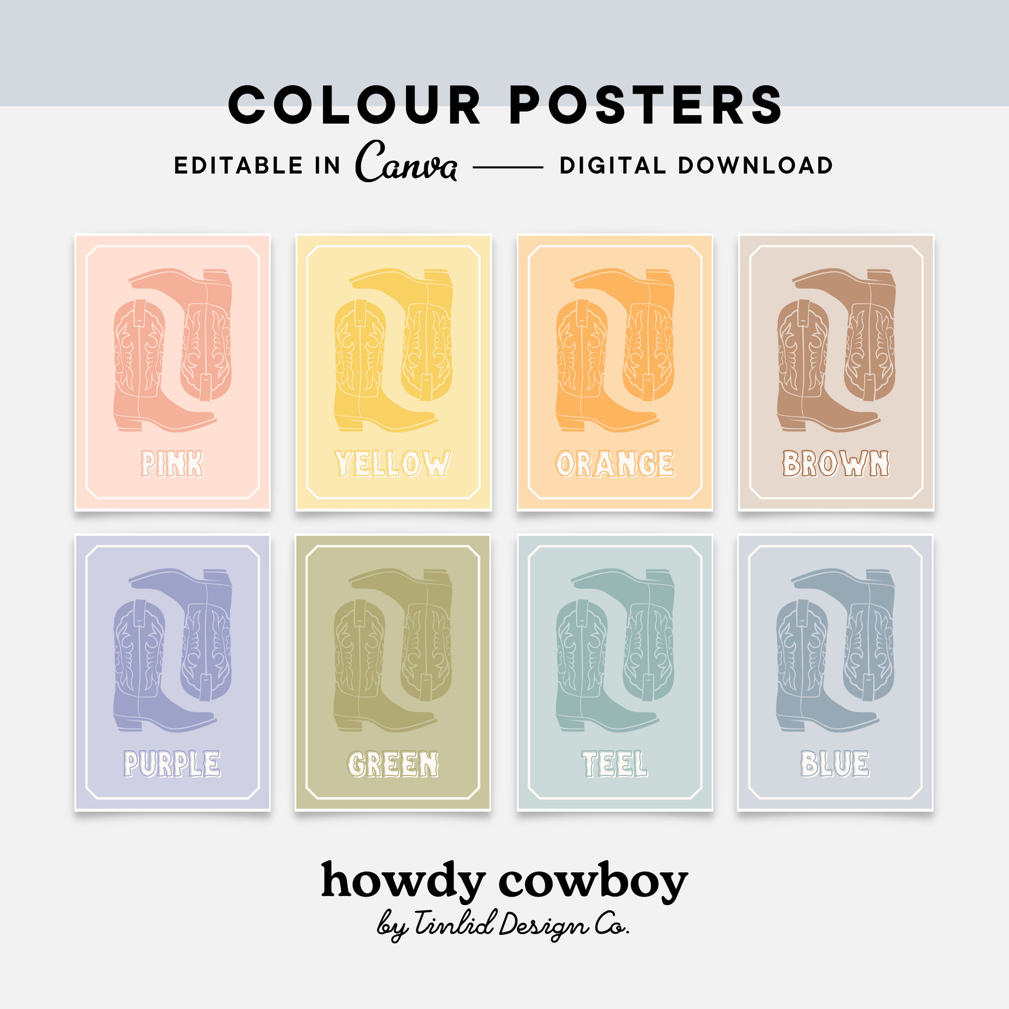 Editable Classroom Essentials Decor Bundle, Howdy Cowgirl Class Display ...