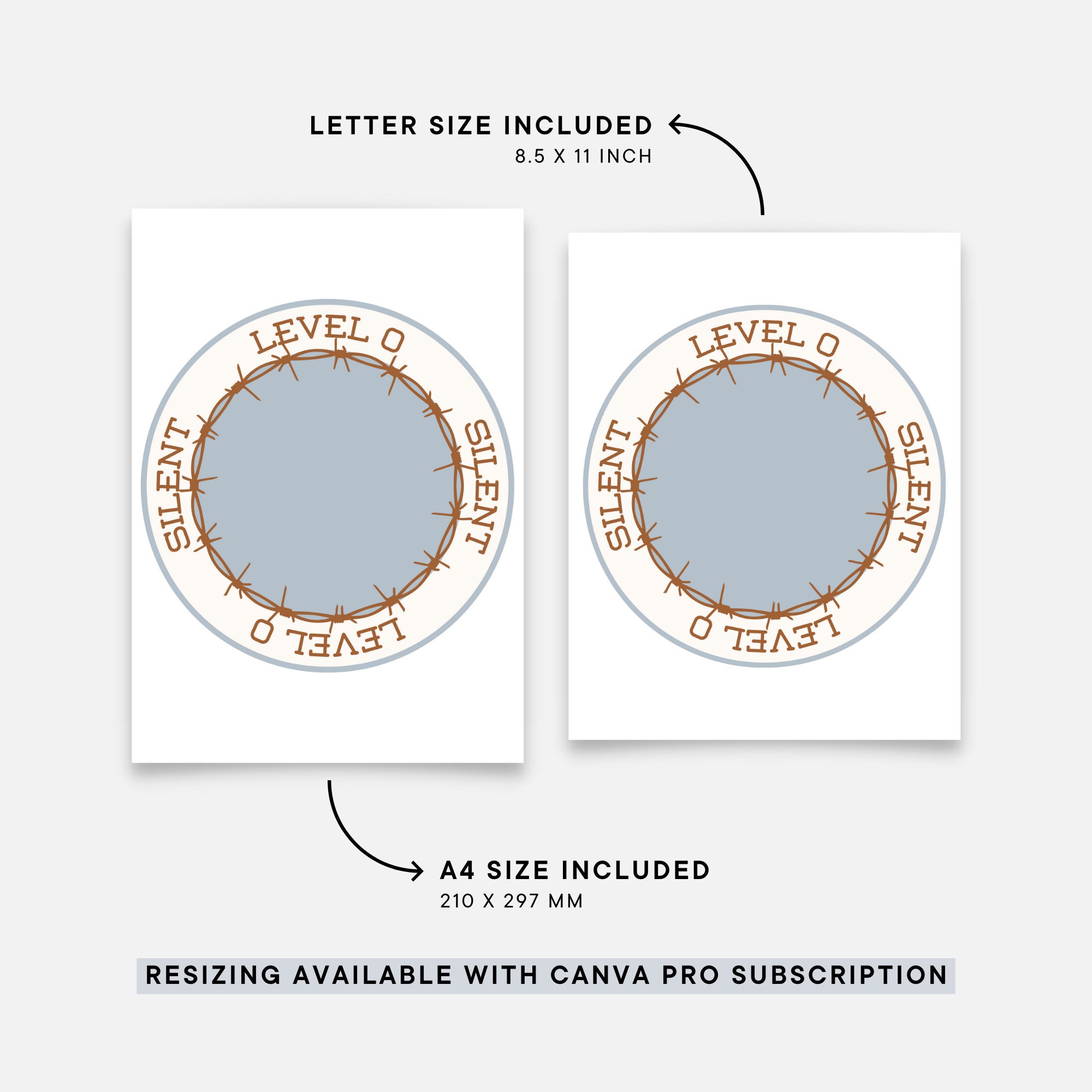 Printable Classroom Voice Levels Display, Editable Canva Template ...
