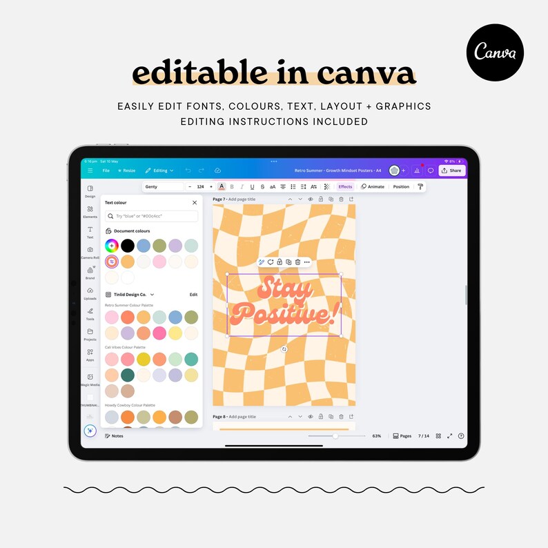 Bright Retro Growth Mindset Posters, Motivational Classroom Display ...