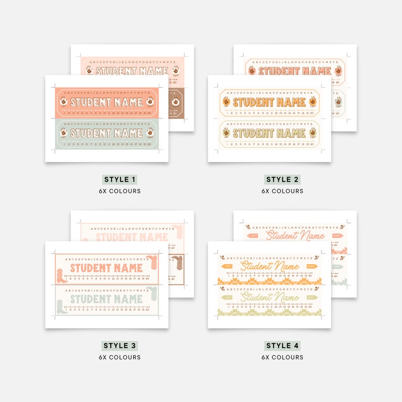 Printable Classroom Desk Plates Student Name Tags Editable - Etsy Australia