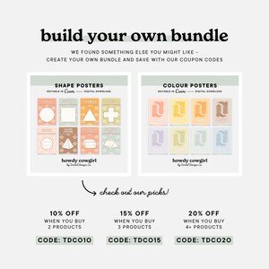 Printable Number Posters, Classroom Display, Editable Canva Class Decor ...