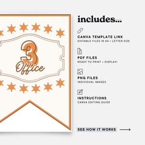 Printable 123 Behaviour Chart Display, Editable Canva Template, Western ...