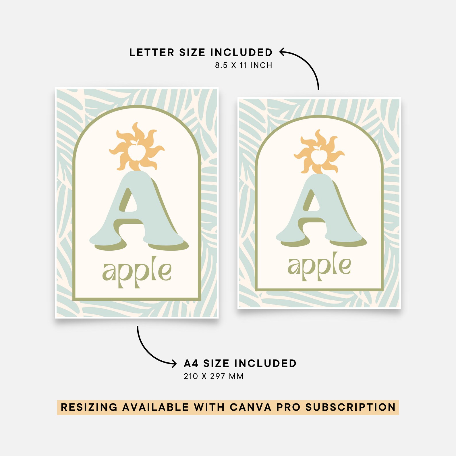 Retro Summer Classroom Alphabet Posters: Editable Canva Template ...