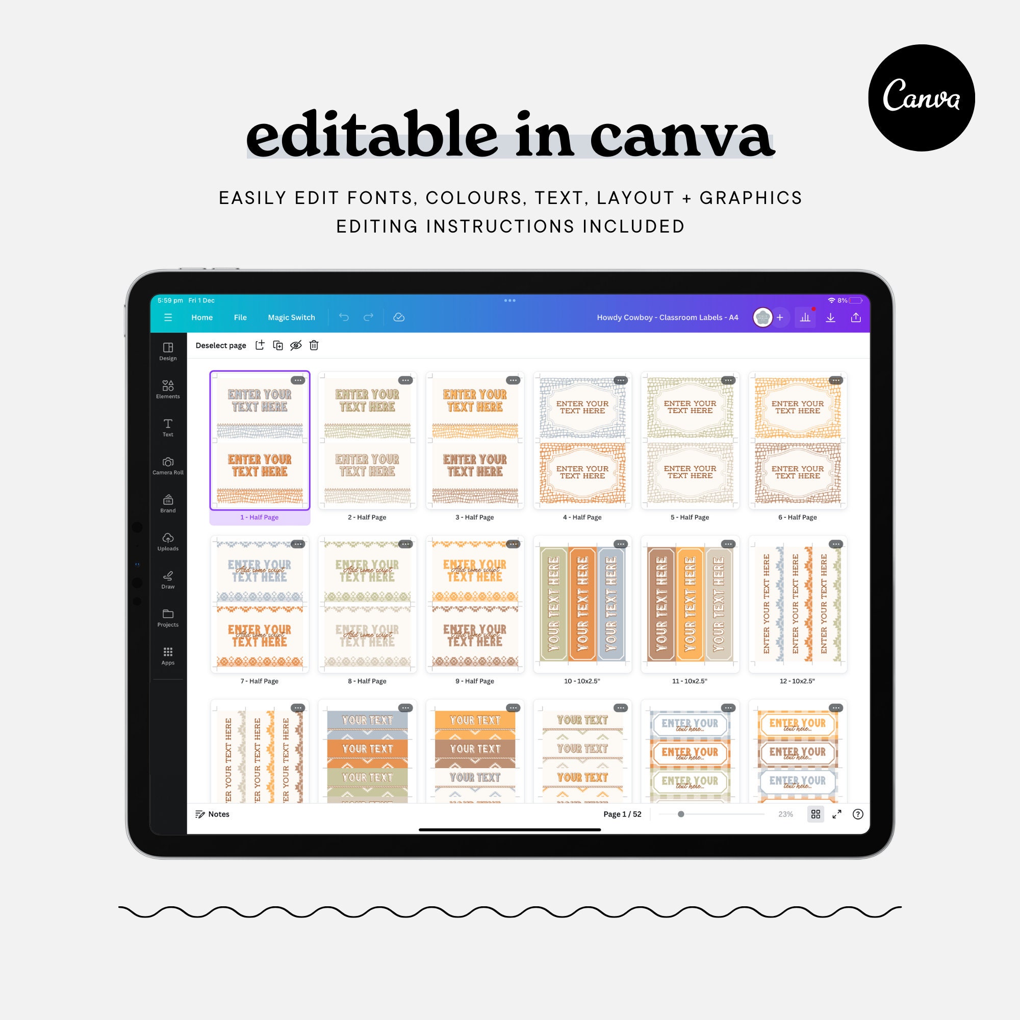 Printable Classroom Labels and Signs, Teacher Toolbox Display, Editable ...