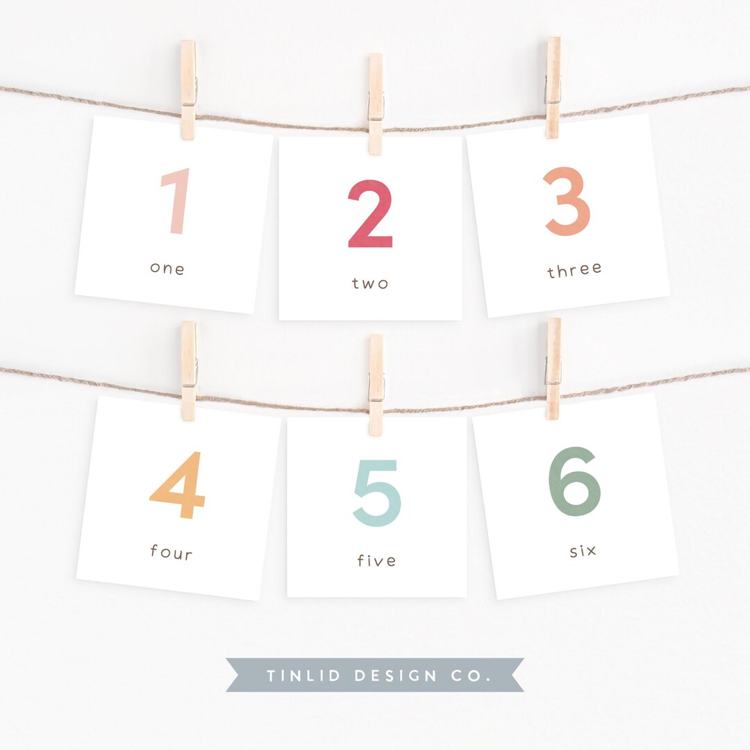 Rainbow Number Flash Cards 1-100: Montessori Printable (digital ...