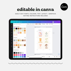 Printable Classroom Calendar, Pocket Chart Calendar, Editable Canva ...