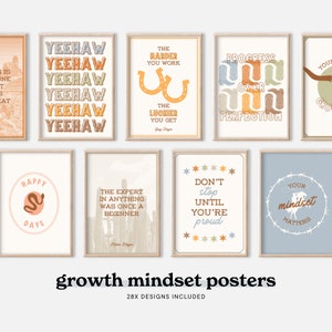 Printable Growth Mindset Posters, Motivational Classroom Display ...