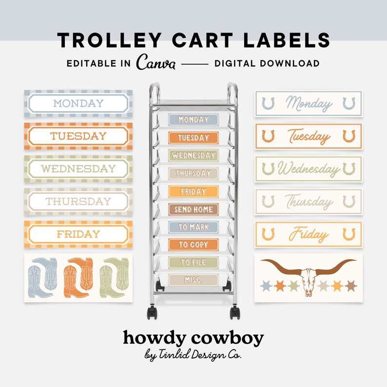 Editable Classroom Organisation Decor Bundle, Howdy Cowgirl Class ...
