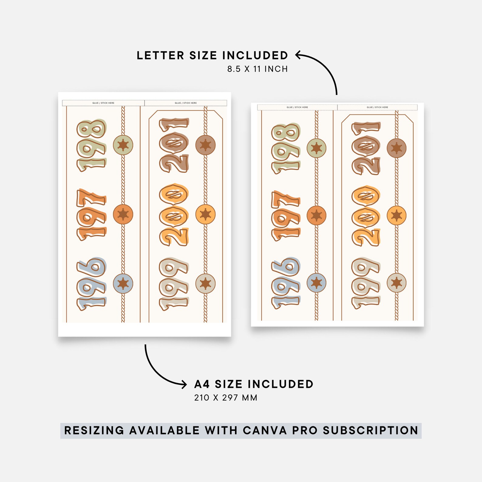 Printable Classroom Number Line & Skip Counting Posters, Editable Canva ...