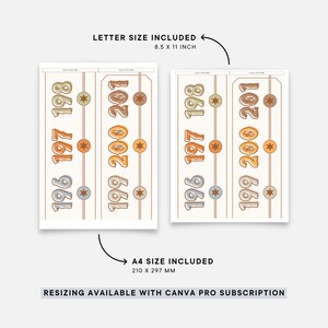 Printable Classroom Number Line & Skip Counting Posters, Editable Canva ...