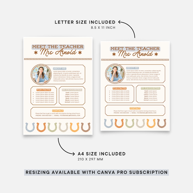 Printable Meet the Teacher Flyer, Back to School Classroom, Editable ...