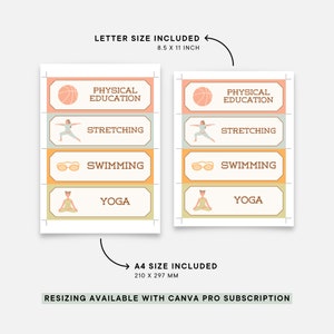 Printable Classroom Schedule, Visual Teacher Timetable, Editable Canva ...