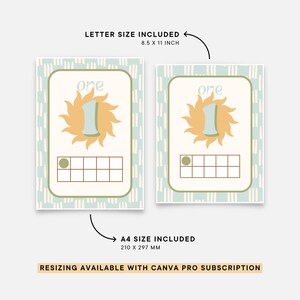 Printable Number Posters, Classroom Display, Editable Canva Class Decor ...