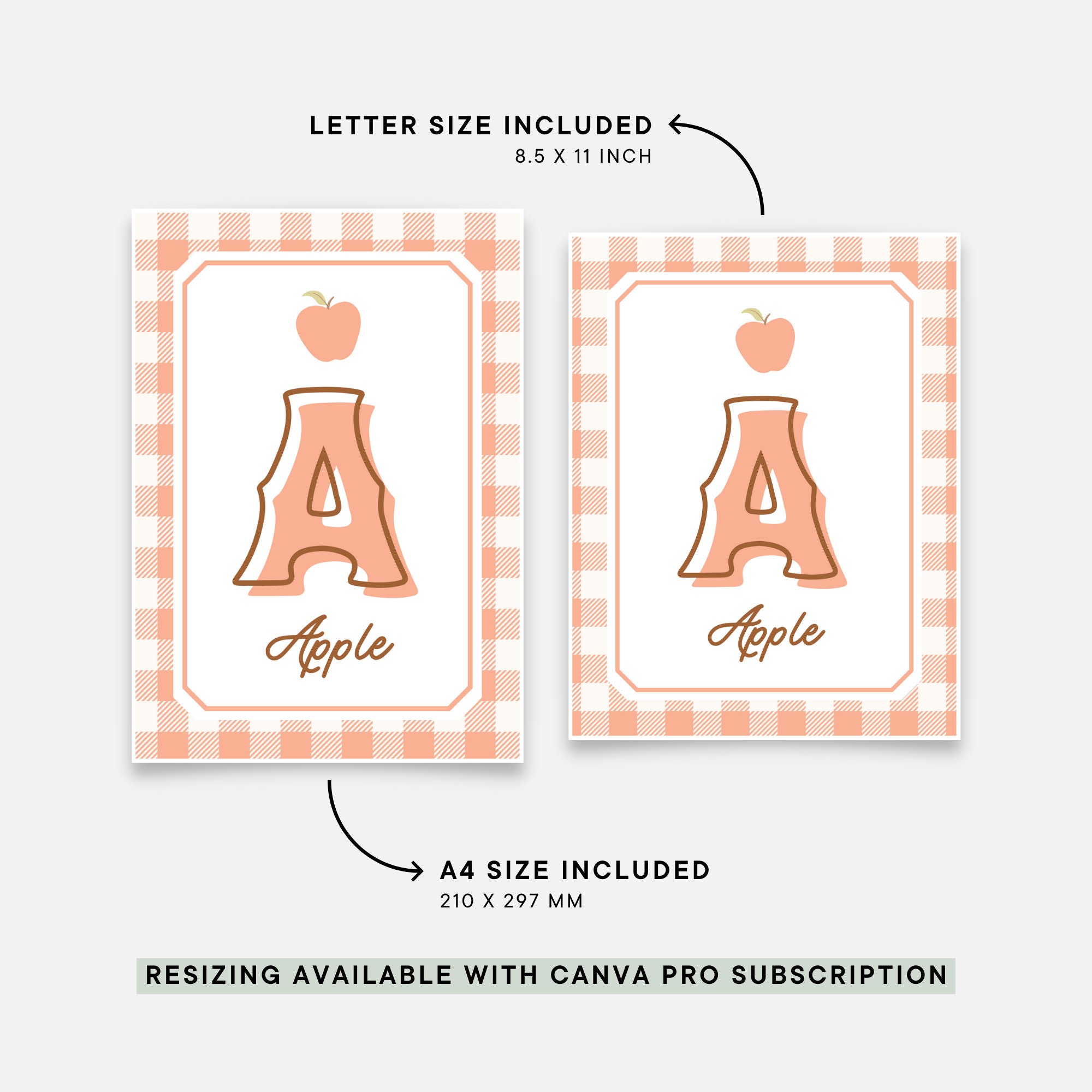 Printable Alphabet Posters Classroom Display Editable Canva - Etsy ...