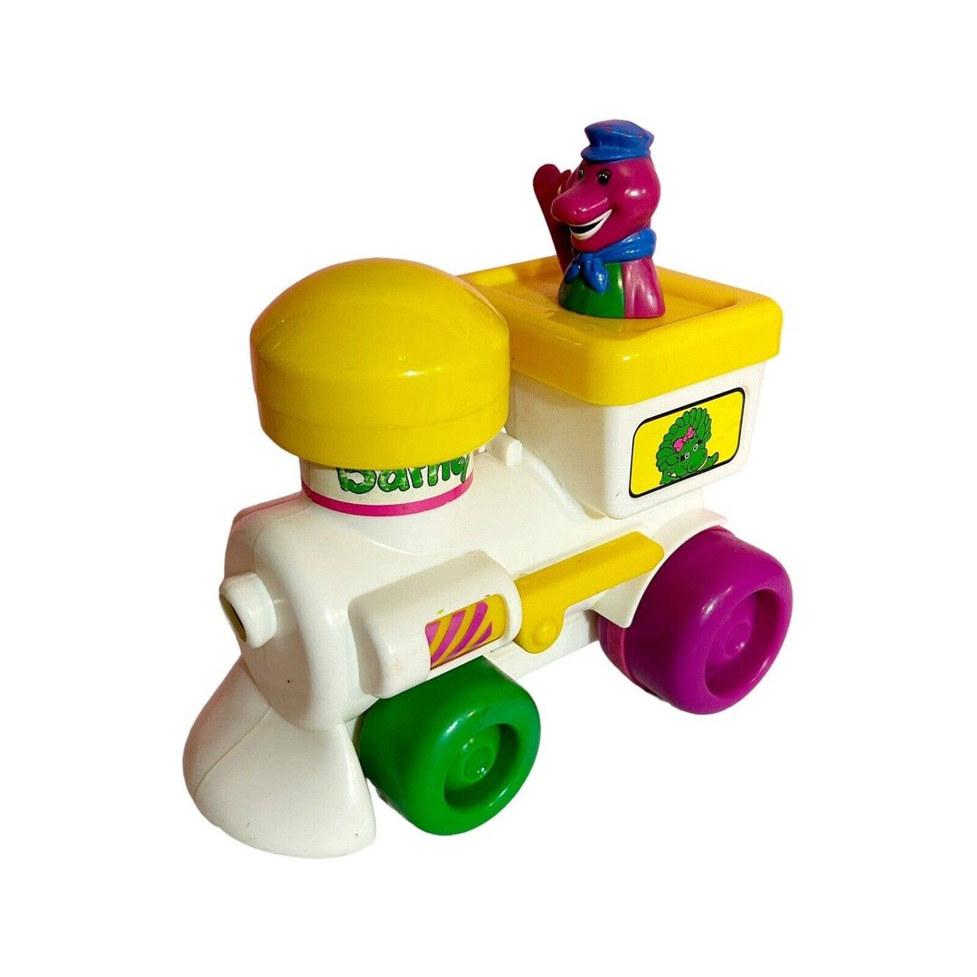 1994 Barney the Dinosaur Push and Go Train Vintage With Baby - Etsy
