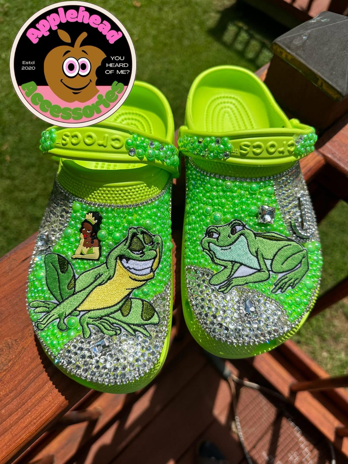 Rhinestone Crocs, Bling Crocs Princess in the Frog Croc, Customs Crocs ...