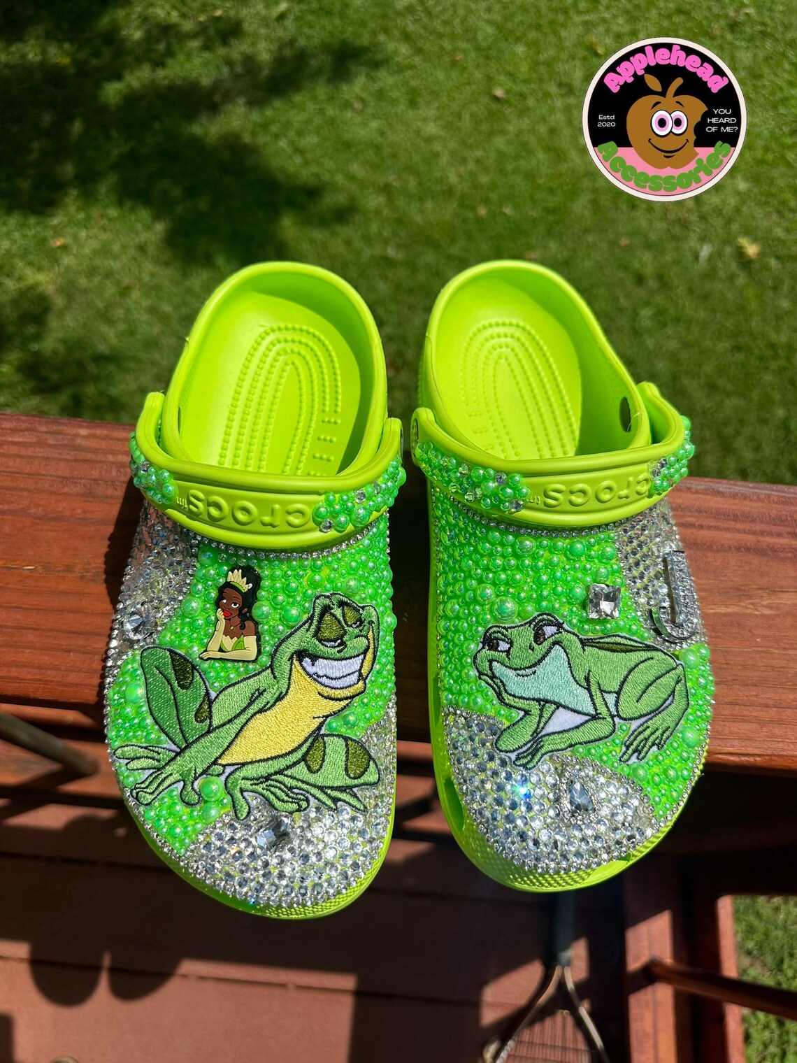 Rhinestone Crocs, Bling Crocs Princess in the Frog Croc, Customs Crocs ...