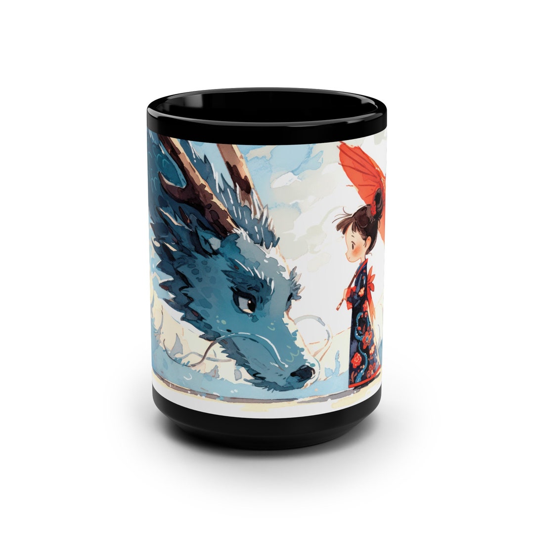 Mythical Dragon Meeting Mug, Dragon Mug, Year of the Dragon, Fantasy ...