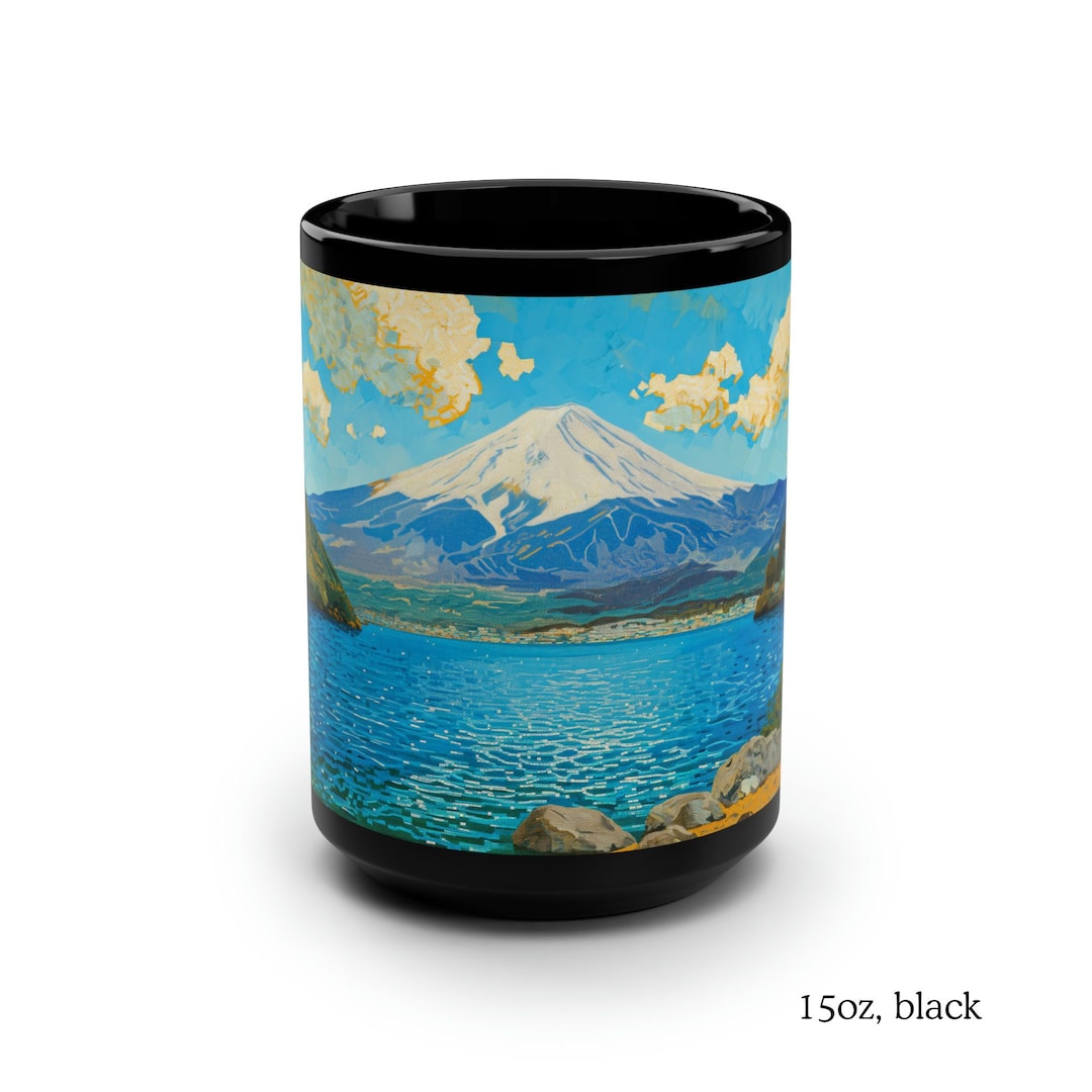 Mount Fuji Lake Kawaguchi Mug, Fuji Five Lakes, Tokyo Lovers Gift ...