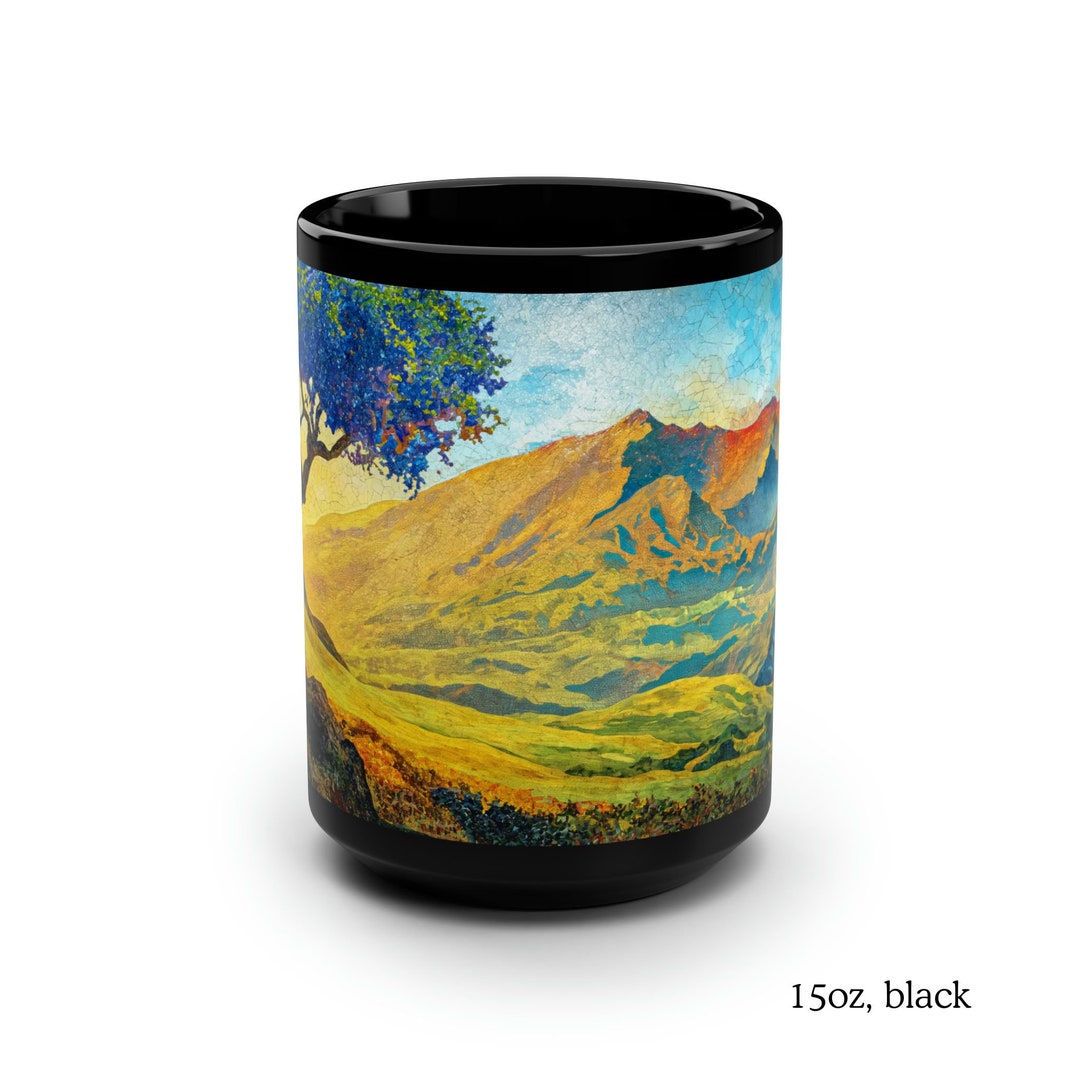 Haleakala Volcanic Vista Hawaii Mug, Maui Island Cup, Scenic Landscape ...