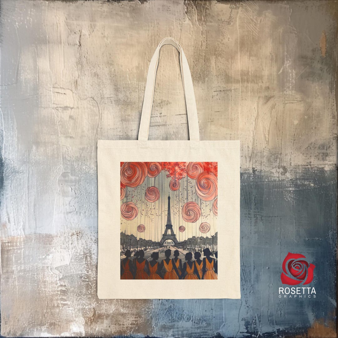 Boho Goddesses in Paris Tote – A Fun Paris Celebration Scene With River ...