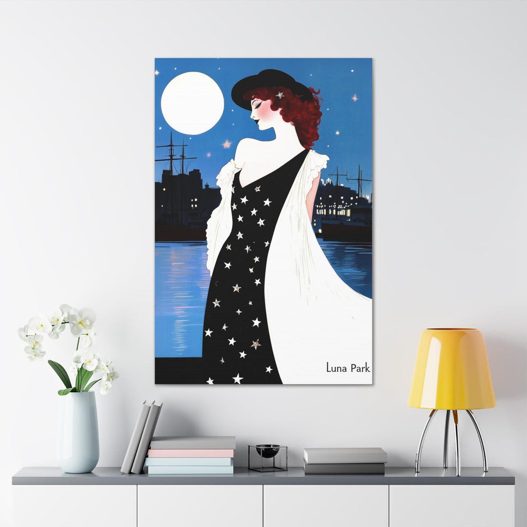 Luna Park Full Moon Over the Marina A Timeless Vaudeville Starlet ...