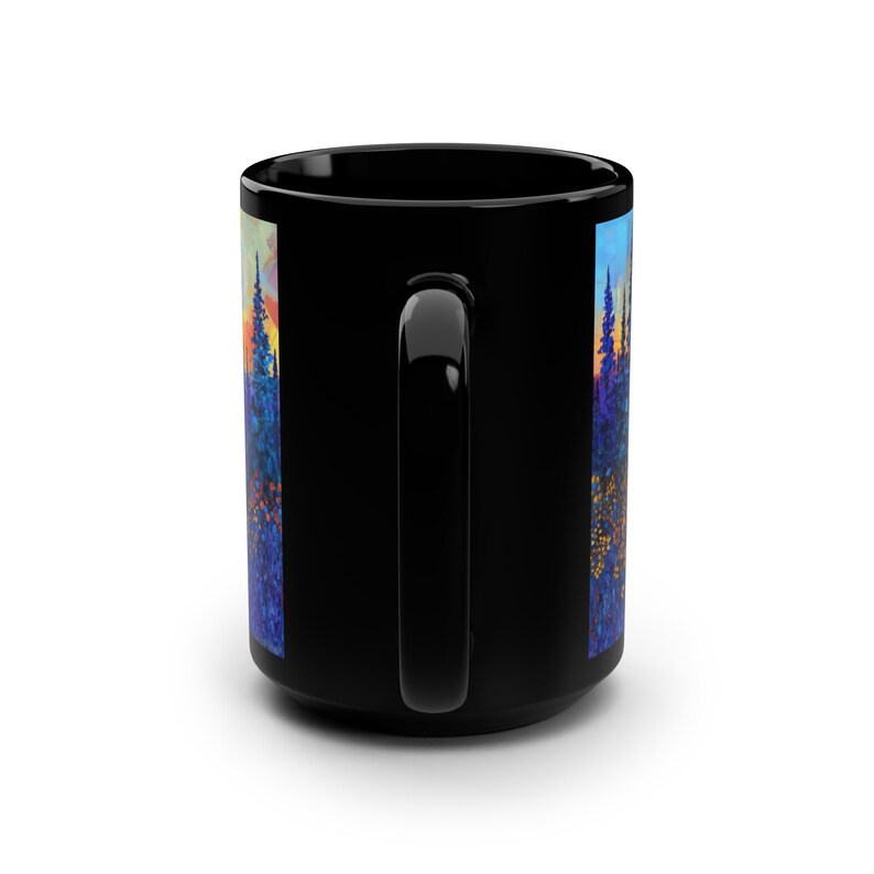 Blue Spruce Rocky Mountain Sunset, Nature Lovers Cup, Sunset Cabin Cup ...