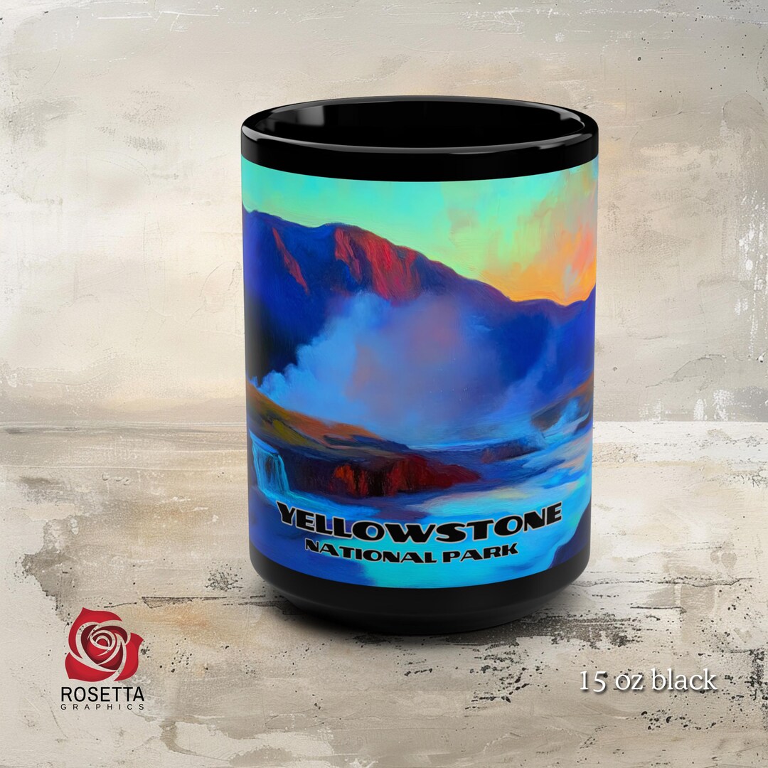 Yellowstone National Park Dusk Dreamscape Ceramic Mug – – Dusk ...