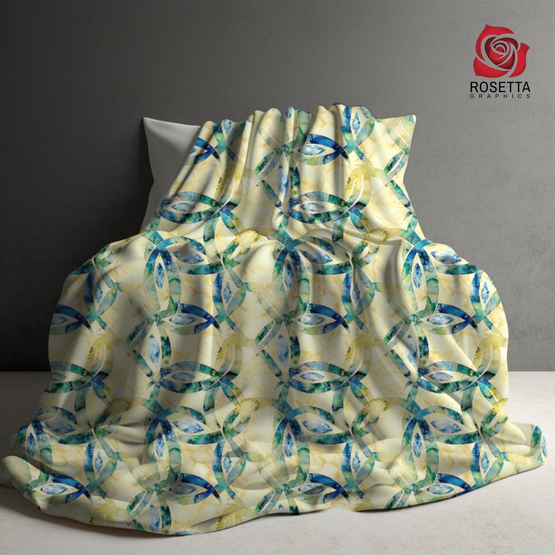 Blue Diamonds Celtic Luxury Boho Sherpa Blanket, Soft Blanket, Celtic ...