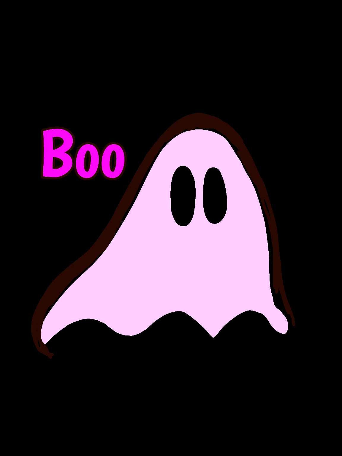 Pink Boo Ghost PNG Digital File Download - Etsy