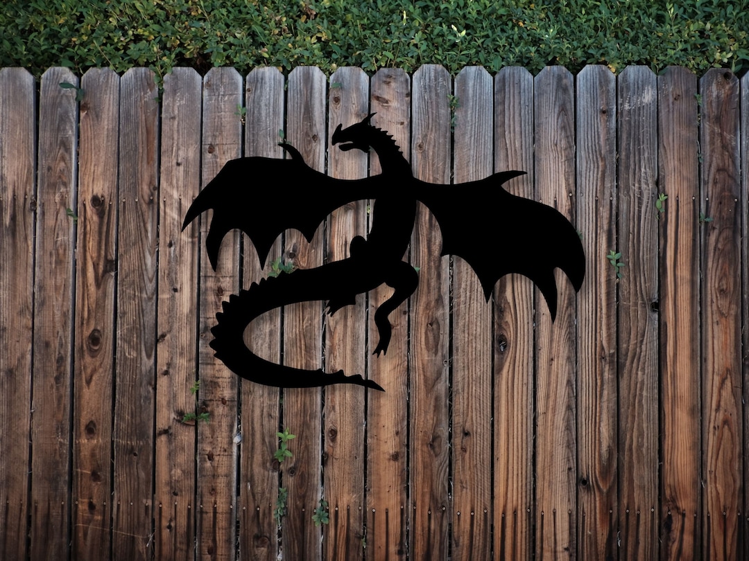 Dragon Metal Wall Art, Large Metal Wall Art for Game Room, Gift for ...