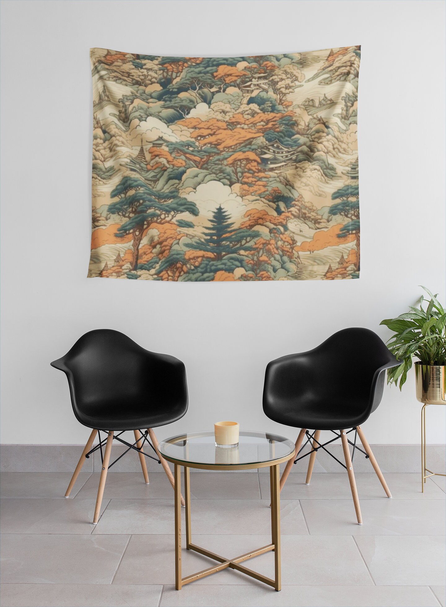 Japan Wall Tapestry Aesthetic, Japanese College Tapestry Wall Hanging ...