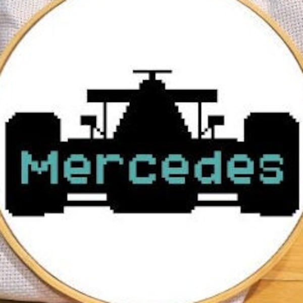 Mercedes Cross Stitch Pattern - Etsy