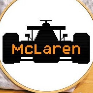 Mclaren Formula 1 Car Cross Stitch Pattern - Etsy UK