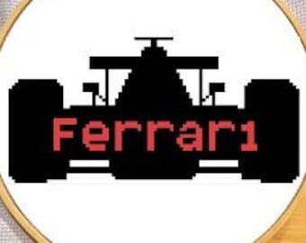2024 Ferrari Formula 1 Racing Car Livery Cross Stitch Pattern - PDF ...