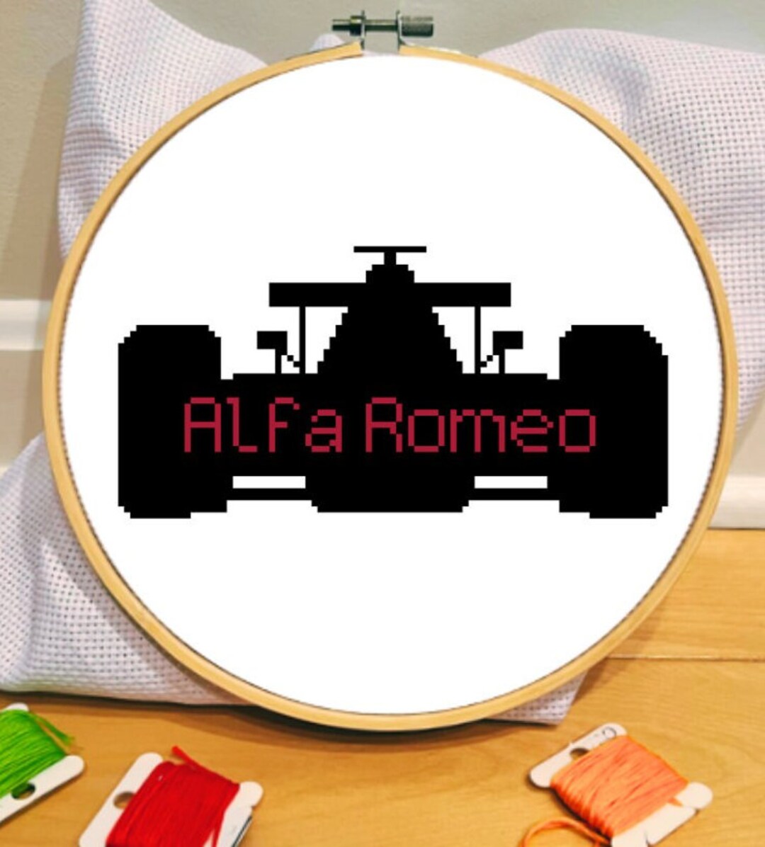 Alfa Romeo F1 Racing Cross Stitch Pattern - Etsy