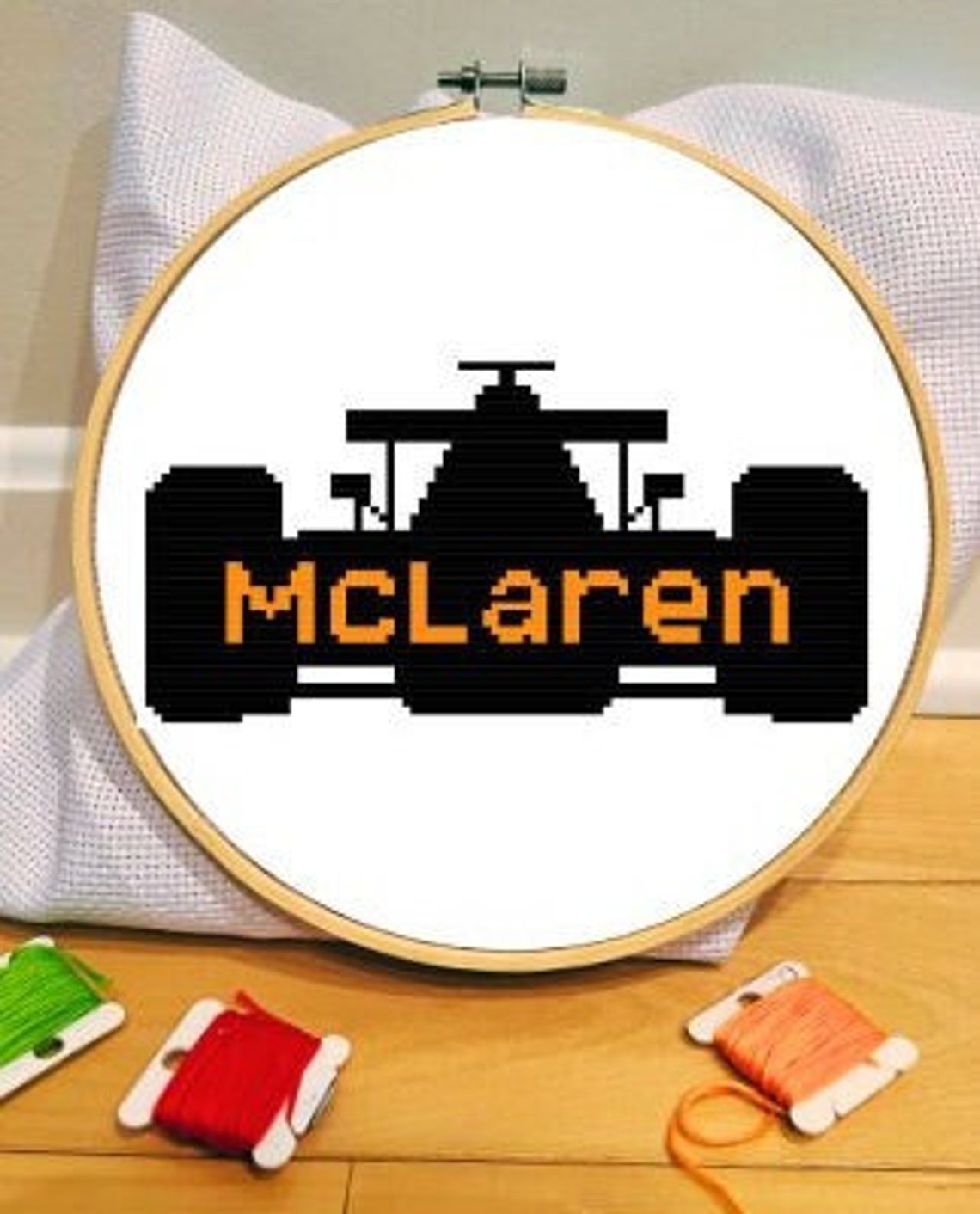 Mclaren Formula 1 Car Cross Stitch Pattern - Etsy UK