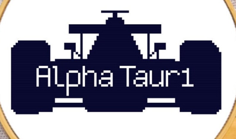 Alpha Tauri F1 Race Car Cross Stitch Pattern - Etsy