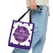 Itlog Halaman eggplant AOP Tote Bag, Tote Bag, Re-useable Shopping Bag ...