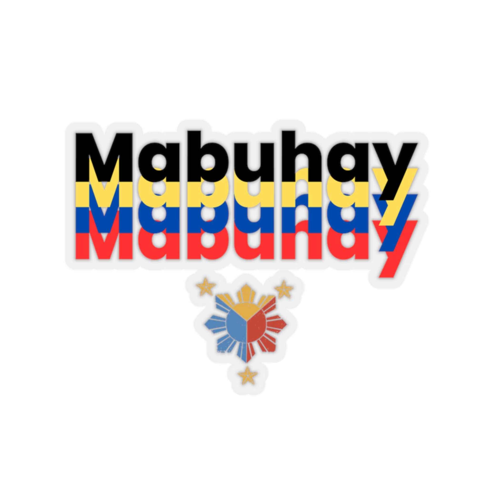 Mabuhay Kiss-cut Stickers, Pinoy Stickers, Filipino Gift, Pinoy Pride ...