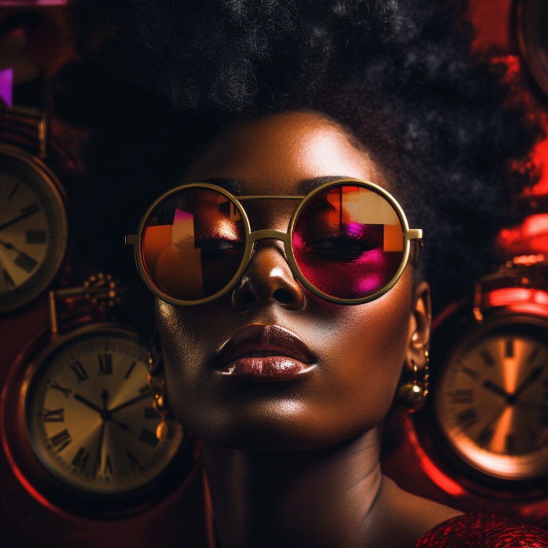 Reclaiming My Time Too Black Woman Art, Black Girl Wall Art, Digital ...