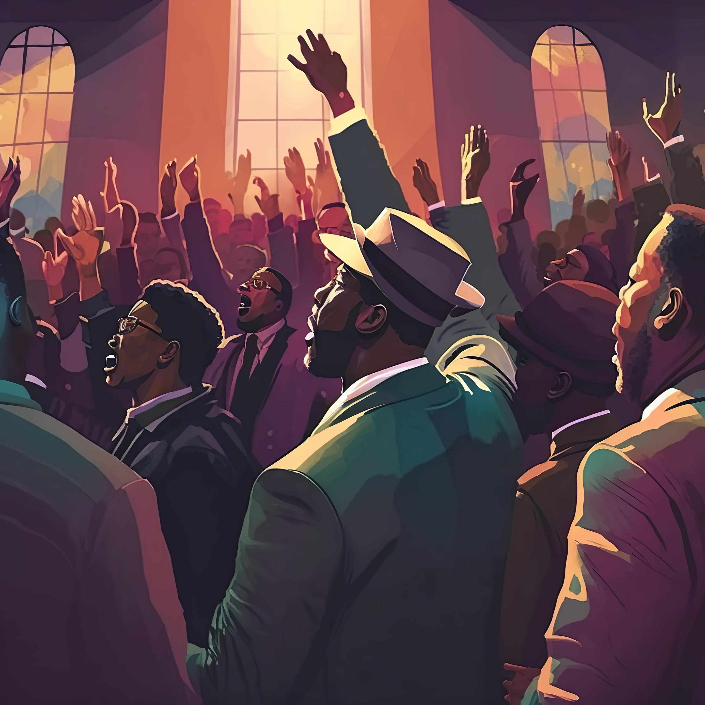 Black Art, Church Art, Digital Art Print, AI Art, Printable Wall Art ...