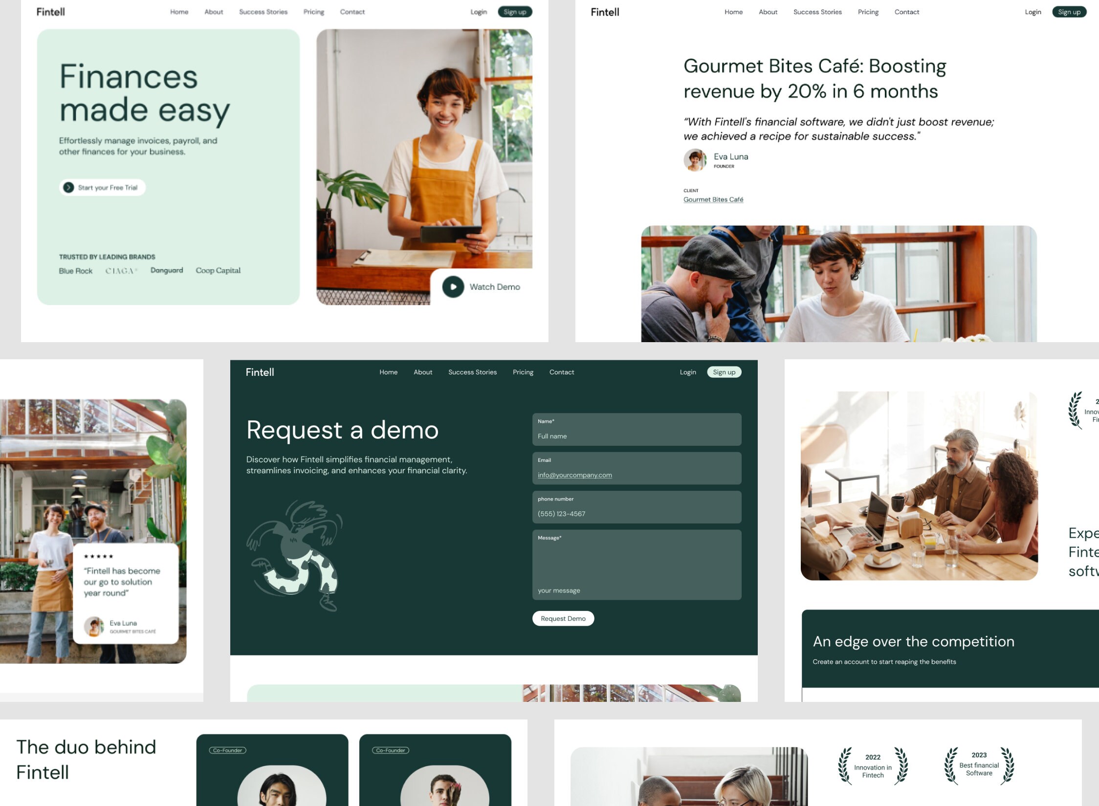 Fintell Saas Website Template - A Figma UI Kit and Design System for ...