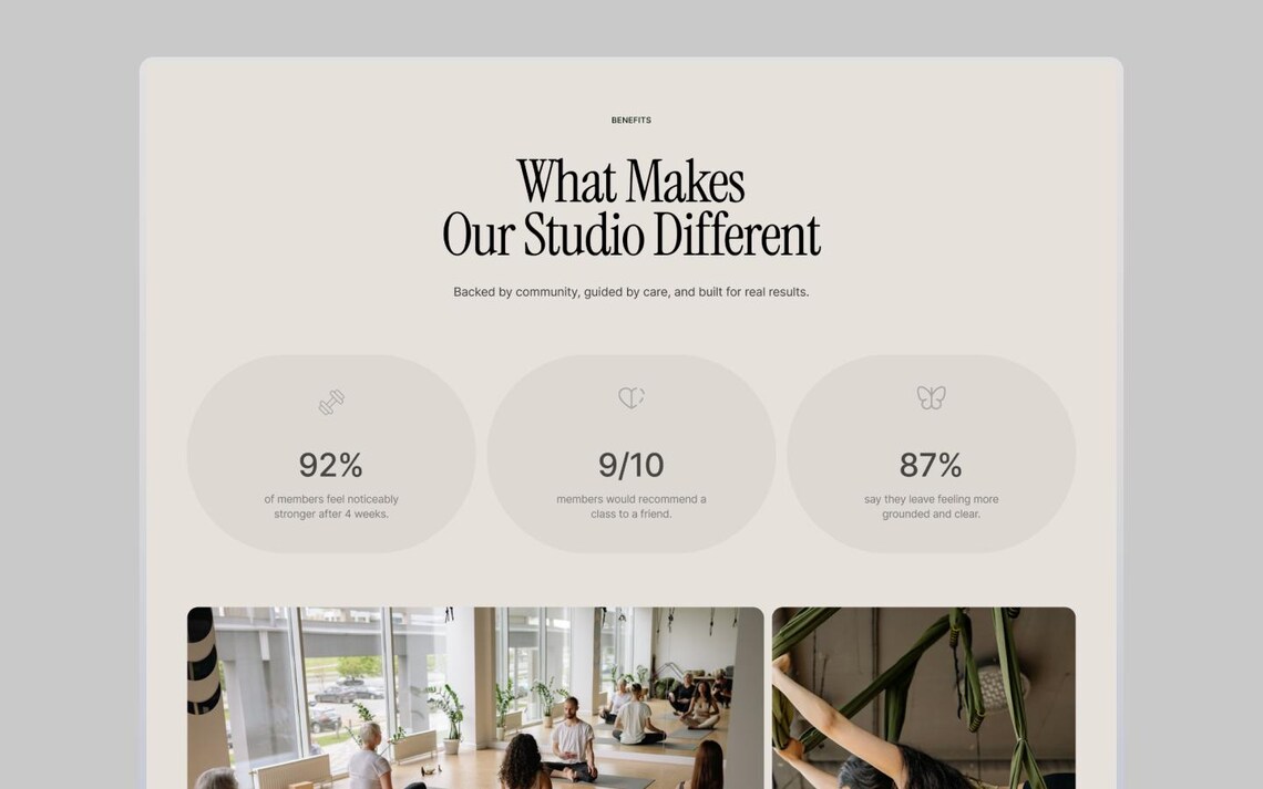 Sane - Website Theme for Boutique Fitness Studios / Pilates, Yoga, and ...