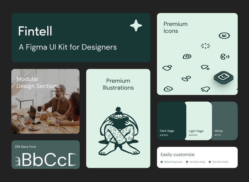 Fintell Saas Website Template - A Figma UI Kit and Design System for ...
