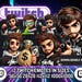 Male Twitch Emotes / 12 Brown Hair Guy Twitch Emojis / Boy Streamer ...