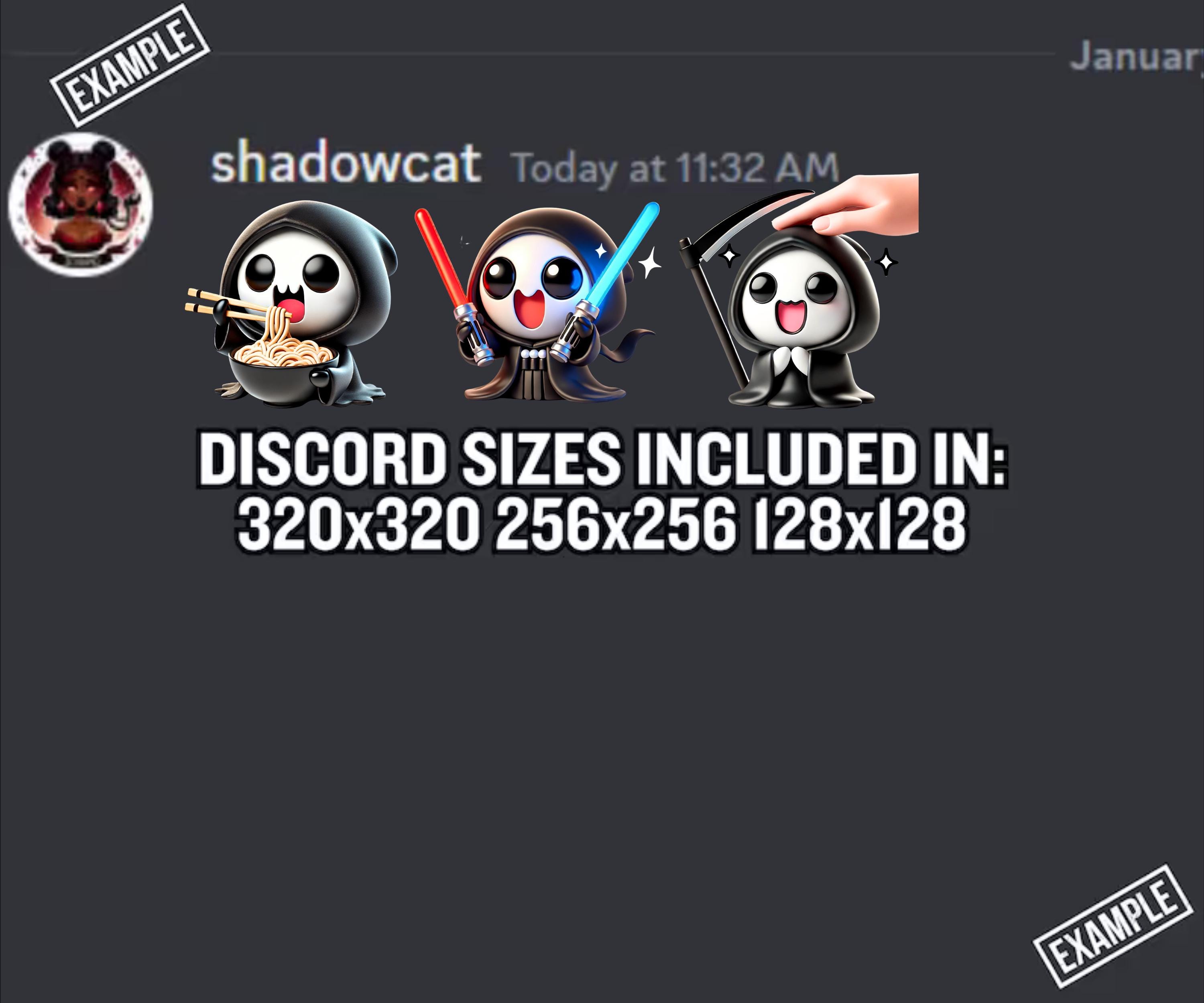 Discord Emotes / 12 Reaper Discord Emotes / Halloween Emotes / Spooky ...
