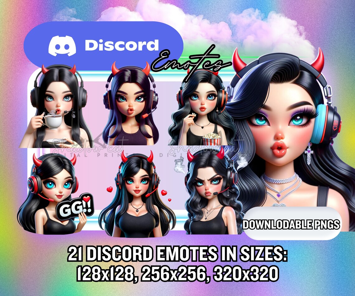Black Hair Discord Emotes / 14 Black Hair Blue Eyes Discord Emotes ...