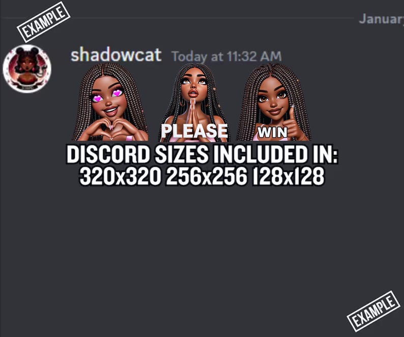 Black Girl Discord Emotes – Streamer Emojis (PNG, Digital Download) - Etsy